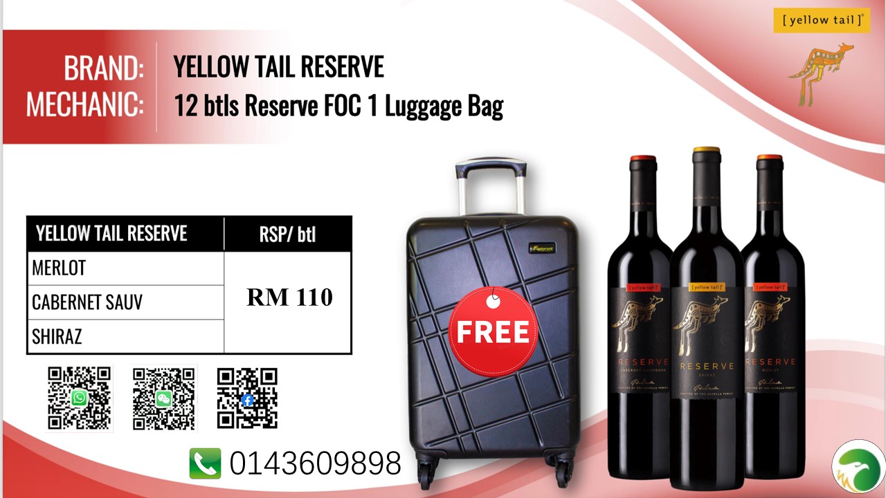 Yellow Tail Reserve PACKAGE price – HTH CELLAR